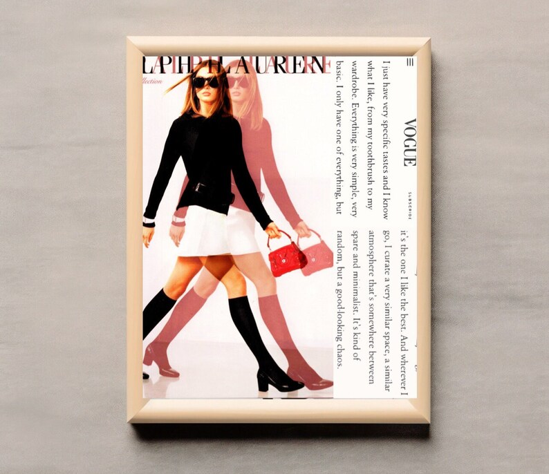 90's Supermodel Poster Art Print - PRINTED POSTER - Trendy College ...