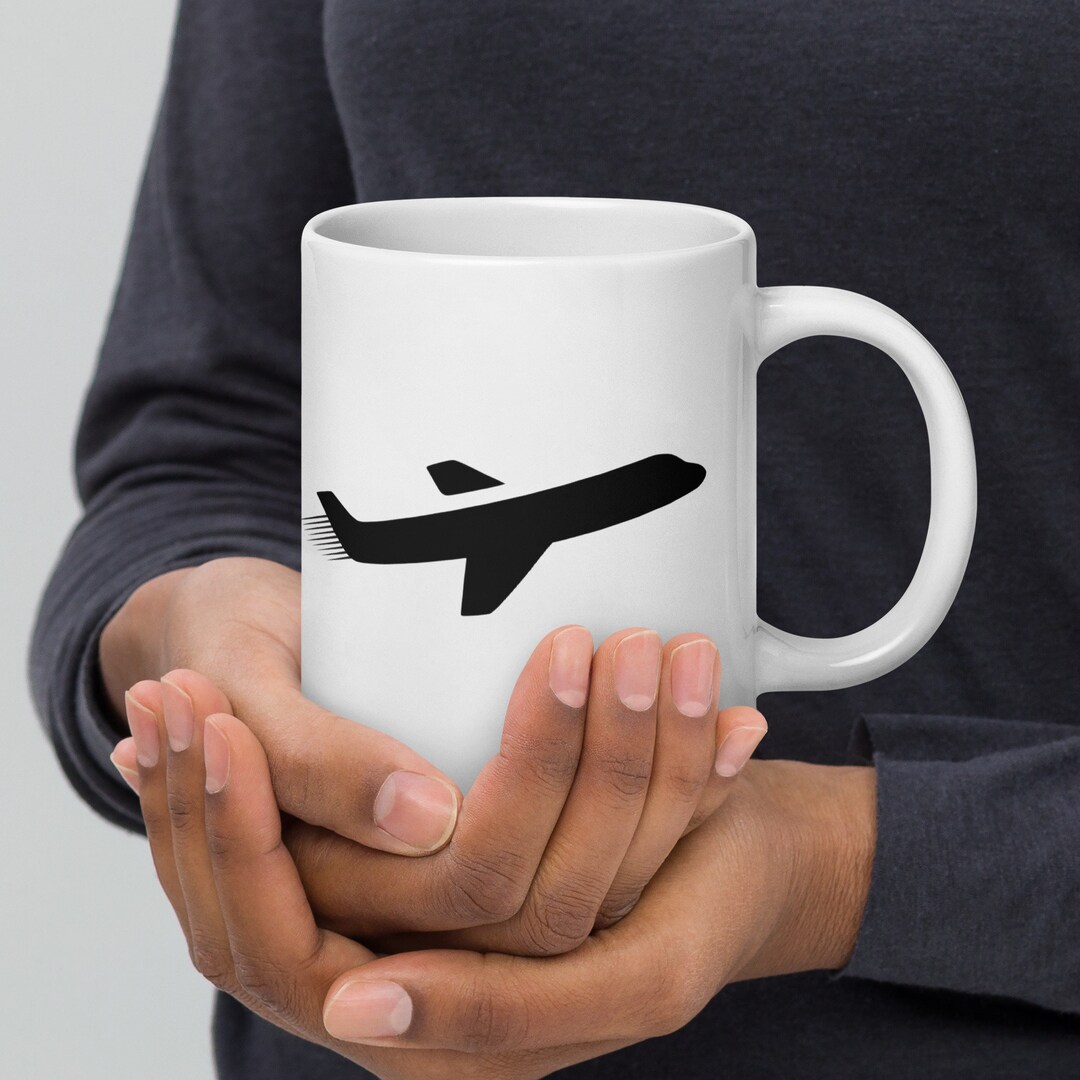 Plane Logo Pilot Mug Funny Aviation Cup Gift for Pilot - Etsy