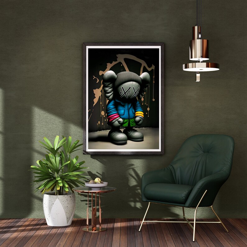 Kaws Kaws Poster Funky Art Hypebeast Poster Kaw Poster - Etsy