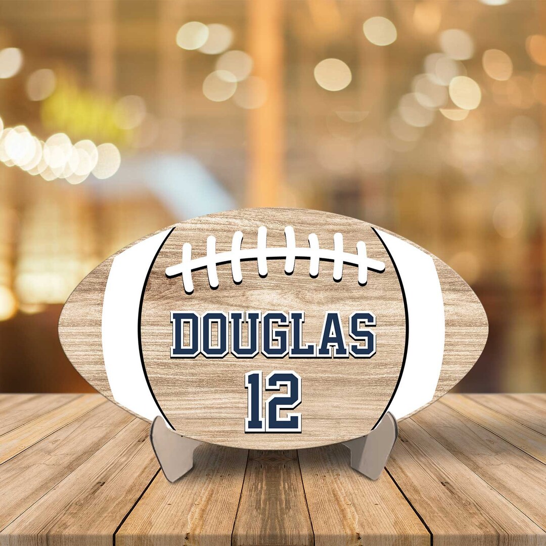 Personalized Football Player Number Sign, Custom High School Football ...