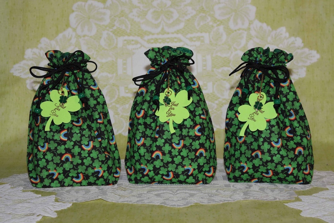 St. Patrick’s Day Gift Bags Reusable Set of 3 Drawstring Sacks - Etsy