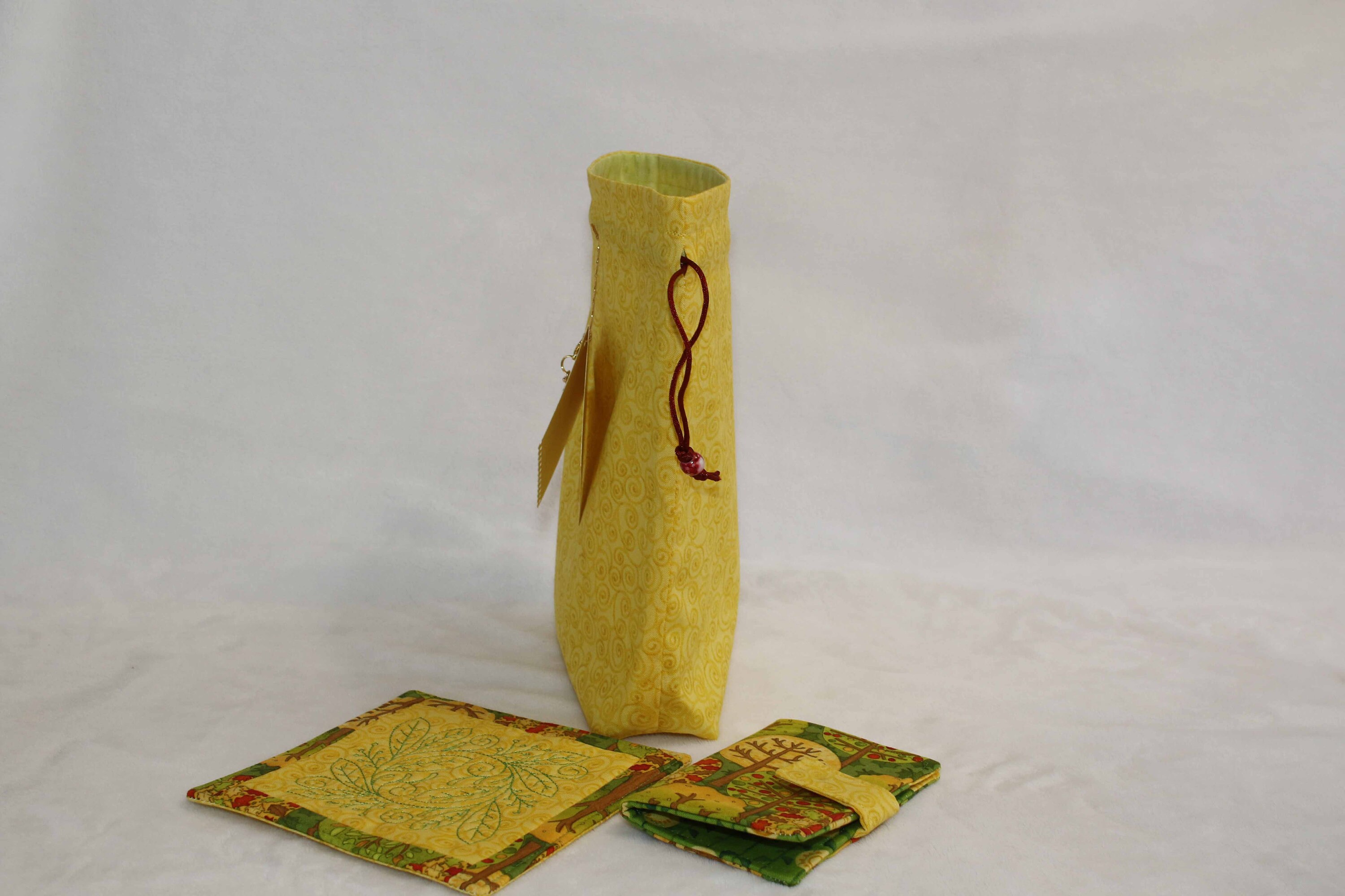 Fabric Tea Bag Wallet With Matching Coaster / Mug Rug and Gift Bag ...