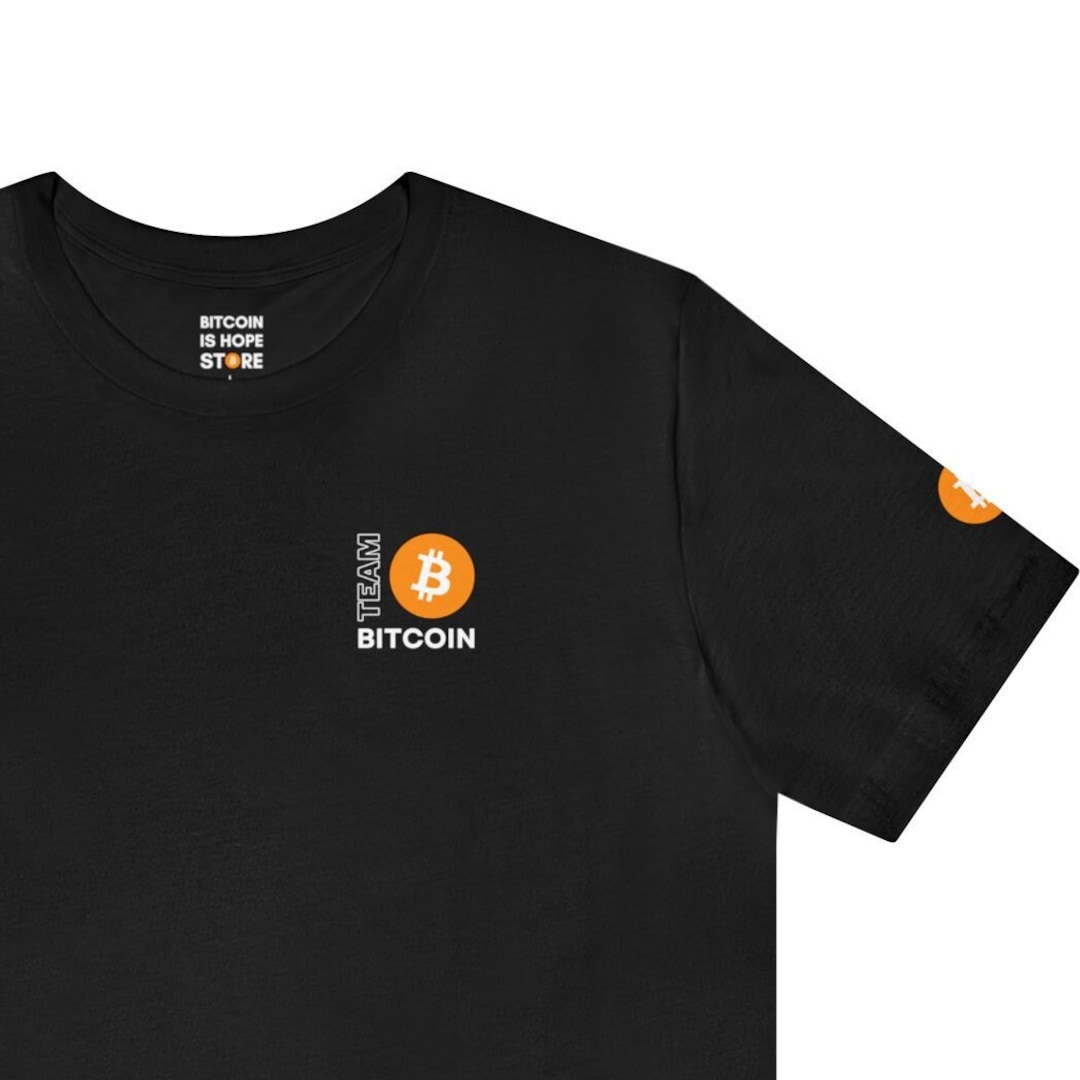 Bitcoin T-shirt. Team Bitcoin. HODL. 3 Colors to Choose. Bitcoiner's Gift. Unisex Jersey Short ...
