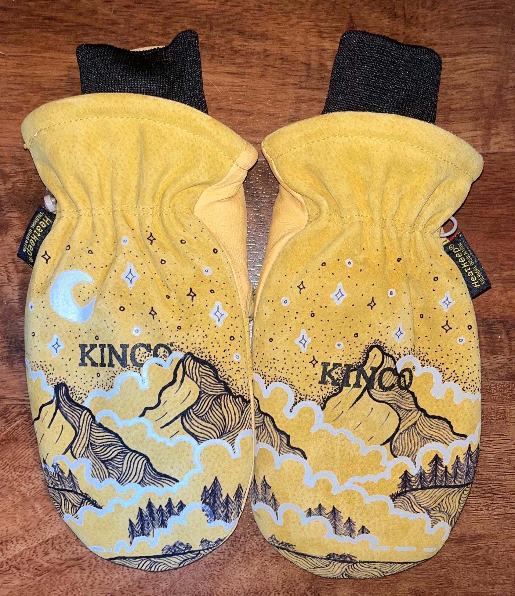 Mountain and Cloud Kinco Gloves by Kathryn - Etsy