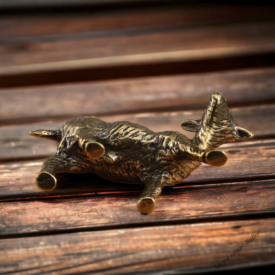 Goat Figurine Ornament Solid Copper Goat Sculpture Miniature - Etsy Canada
