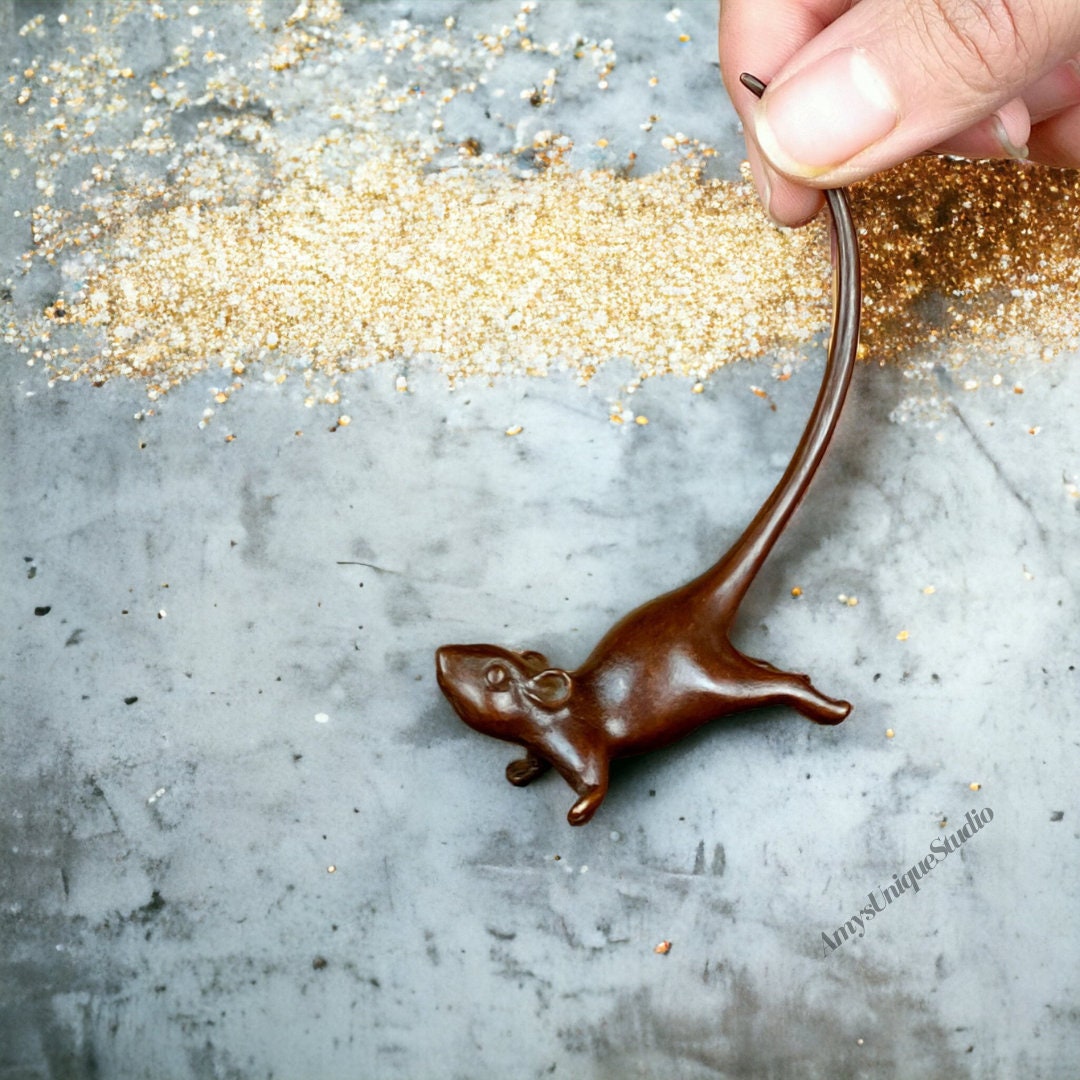 Bronze Rat Figurine Bronze Zodiac Rat Ornament Solid Copper - Etsy UK