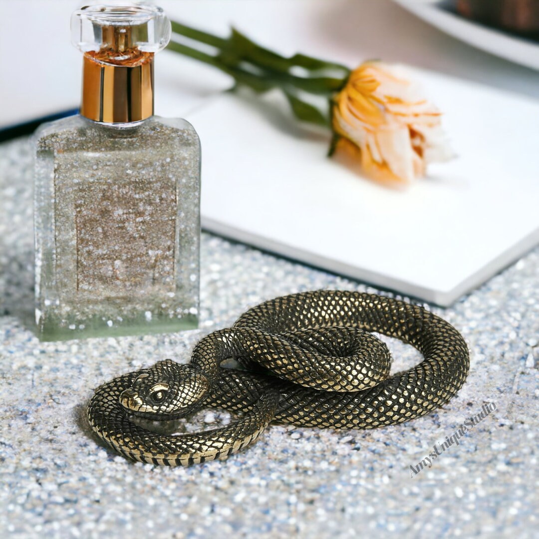 Snake Statue Figurine Miniature Snake Ornament Copper Snake - Etsy