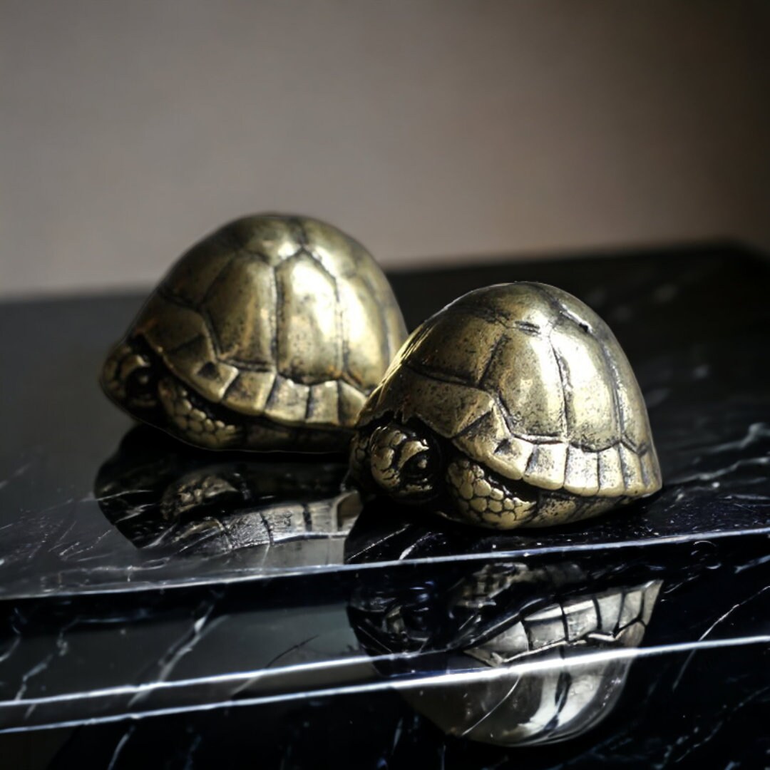 Small Brass Turtle Sculpture Bronze Turtle Figurine Turtle - Etsy