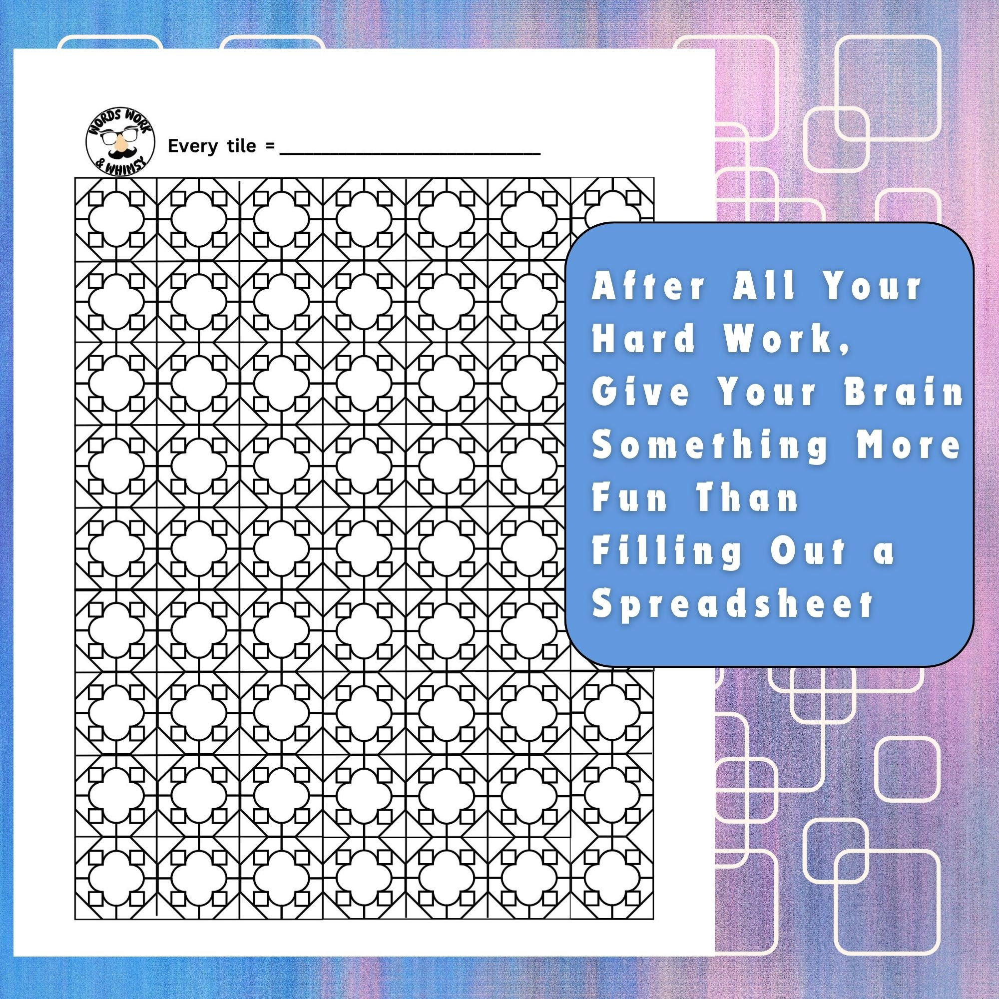 Word Count Tracker for Author Digital Tiles Coloring Page Writer ...
