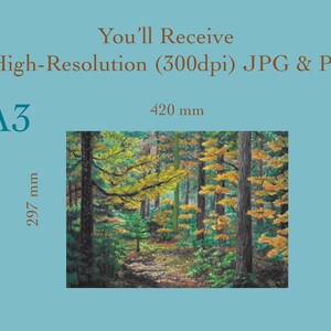 Forest #2 Printable Art/forest Wall Art Printable/tree Art/landscape ...