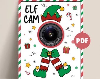 Printable Elf Camera, Elf Cam, Grinch Camera, Santa Cam, 24 Hour ...