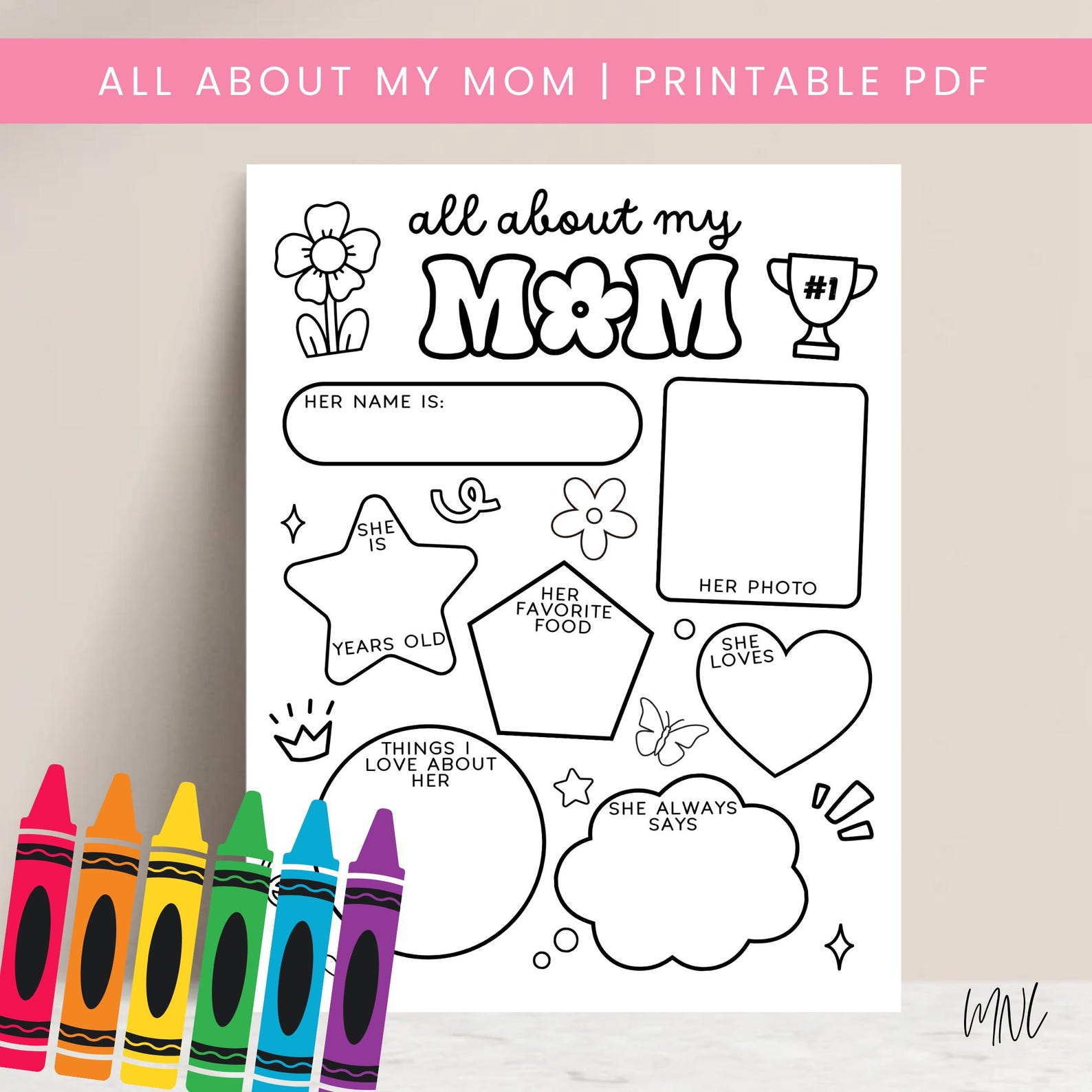 All About My Mom Questionnaire for Mother’s Day Activity, Mothers Day ...