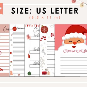 Christmas Wish List Christmas Printable Christmas Letter to Santa Wish ...