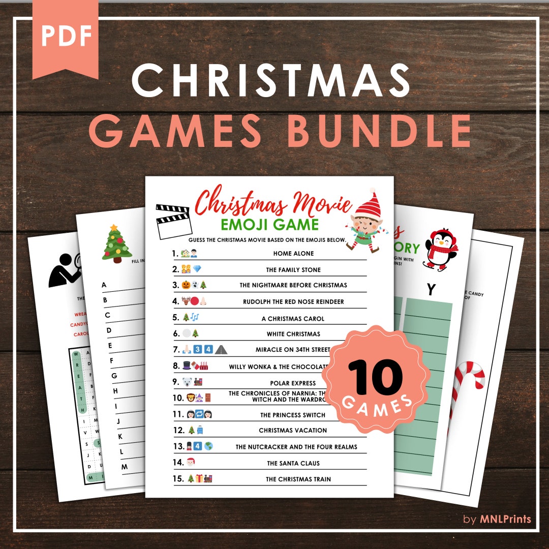 Christmas Game Bundle for Christmas Party Games Christmas Games ...