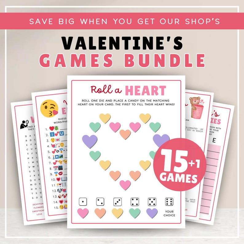 Valentine Emoji Game for Valentine Party Game Emoji Pictionary ...