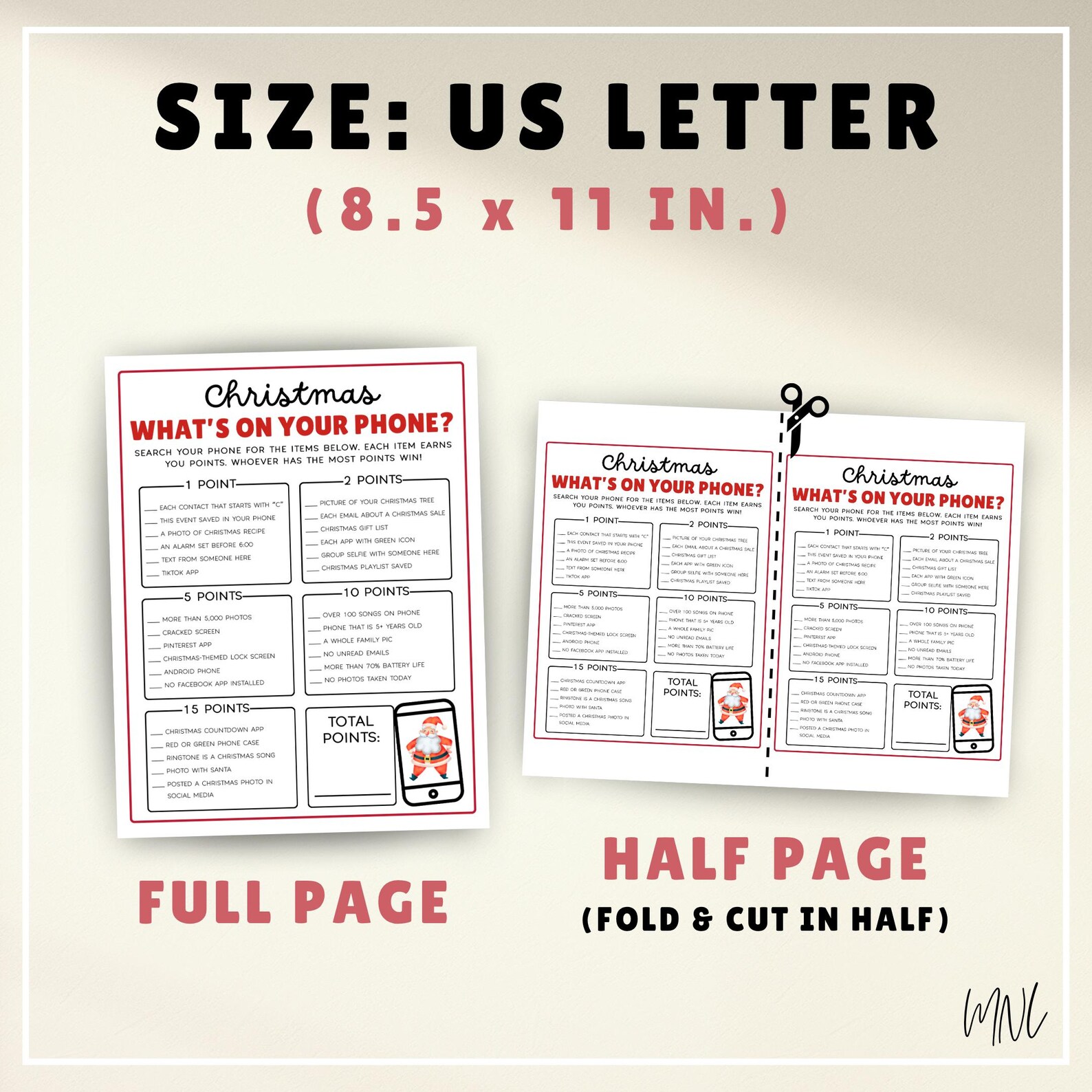 Christmas Whats on Your Phone Game, Christmas Phone Game for Christmas ...