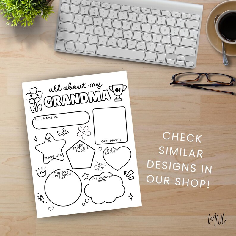 All About My Grandma Questionnaire for Mother’s Day Activity, Mothers ...