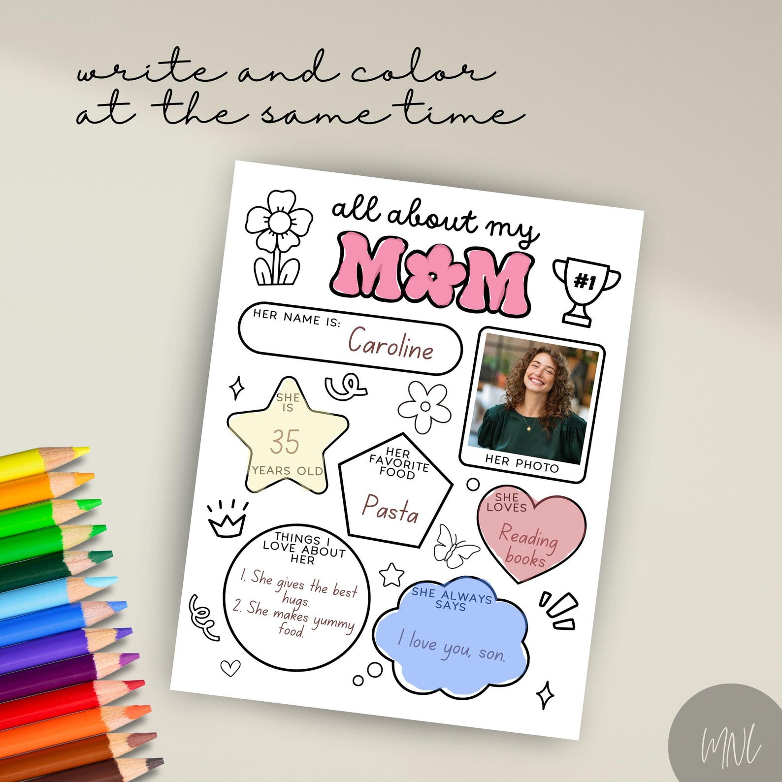 All About My Mom Questionnaire for Mother’s Day Activity, Mothers Day ...