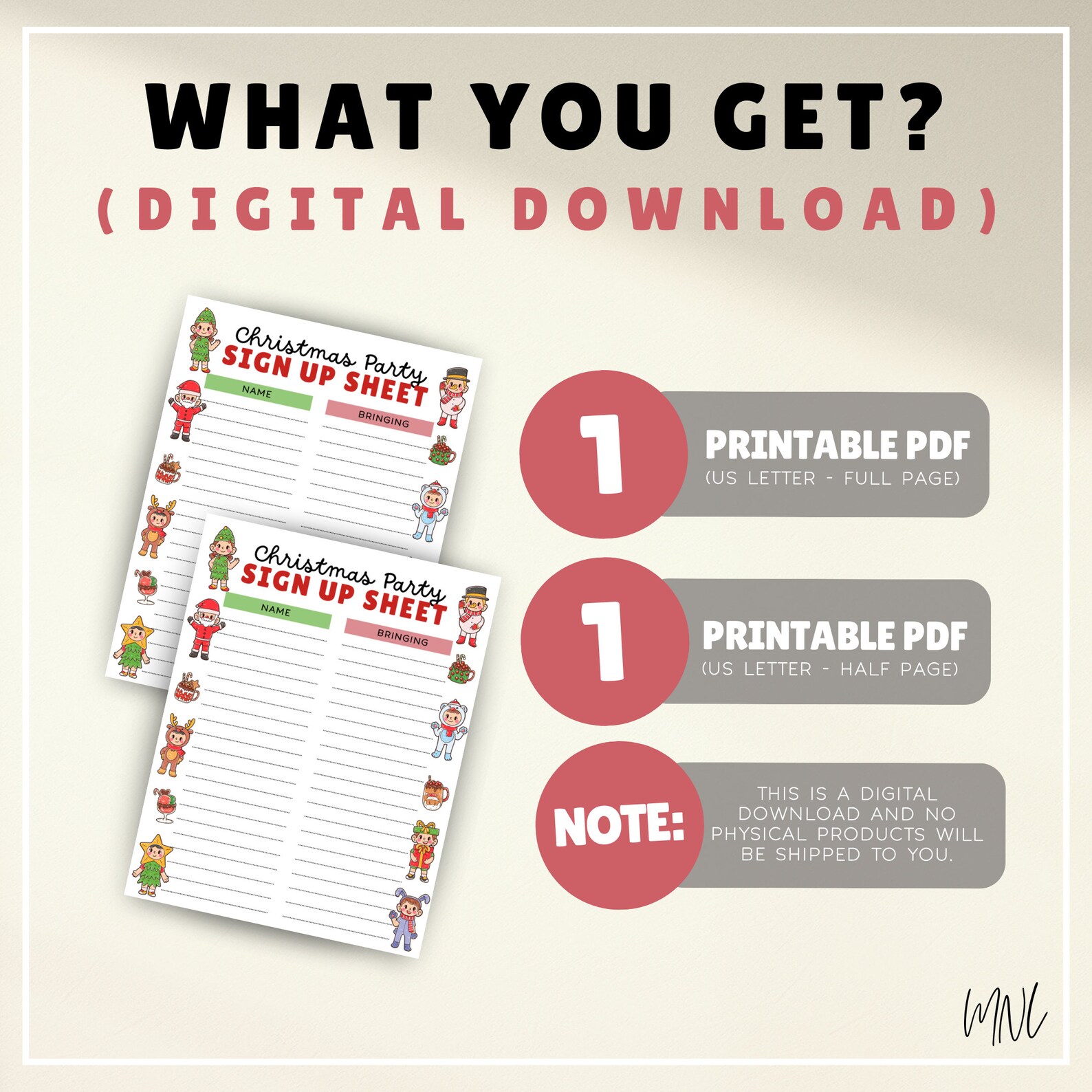 Christmas Sign up Sheet for Christmas Party for Kids Christmas Dinner ...