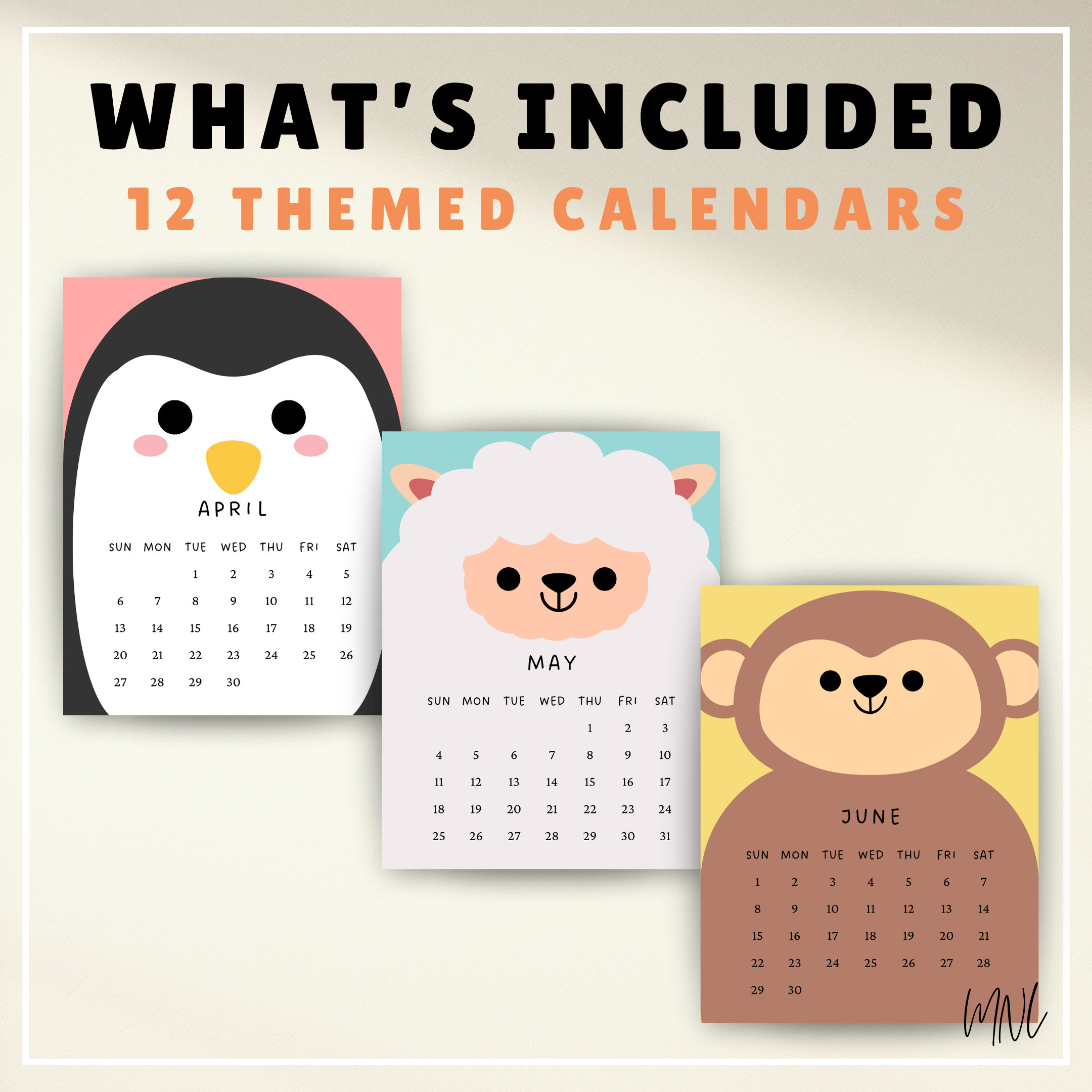 Printable Calendar 2025 for Kids Calendar 2025 Calendar Cute Calendar ...