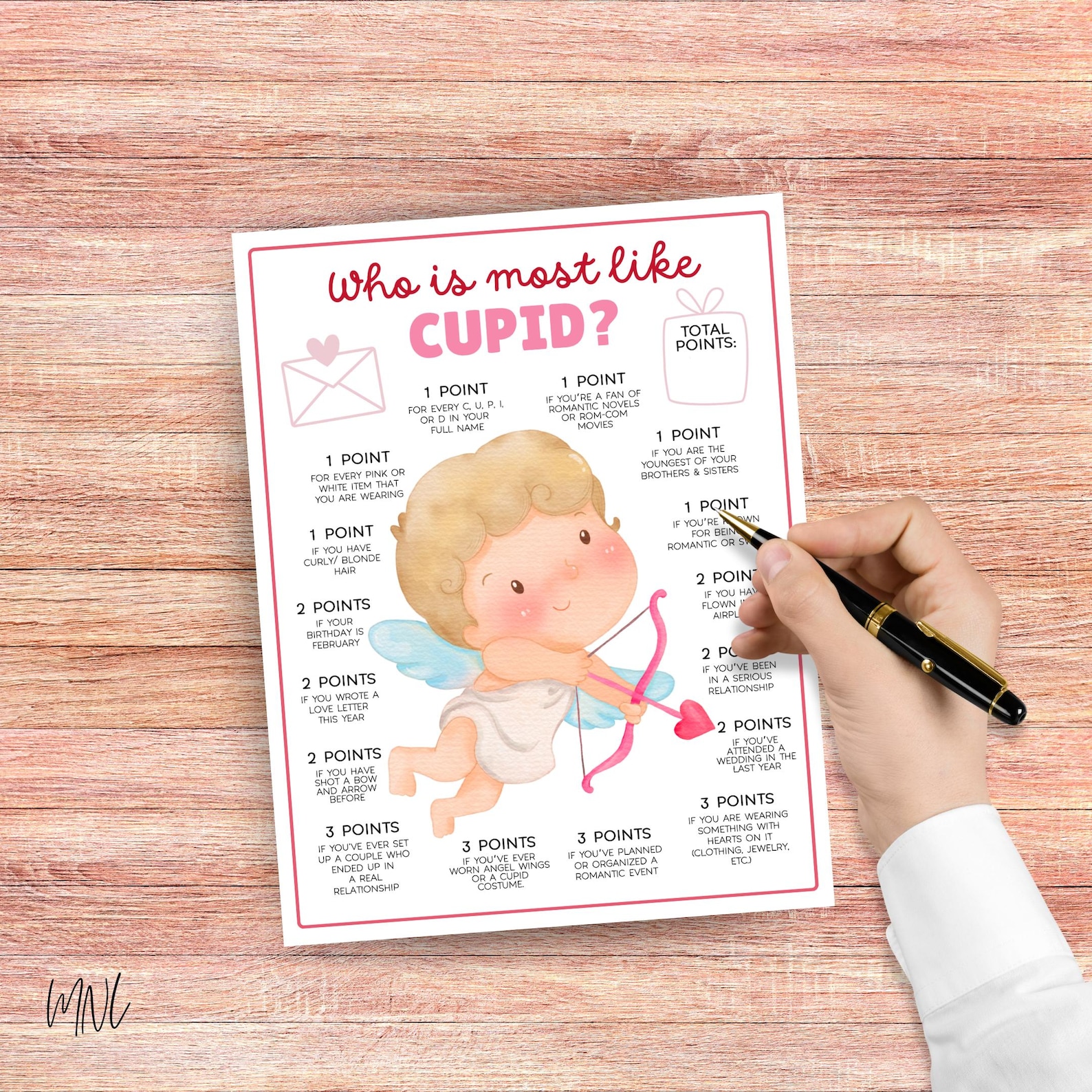 Who is Most Like Cupid Game for Valentine's Day Party Game, Coworker ...
