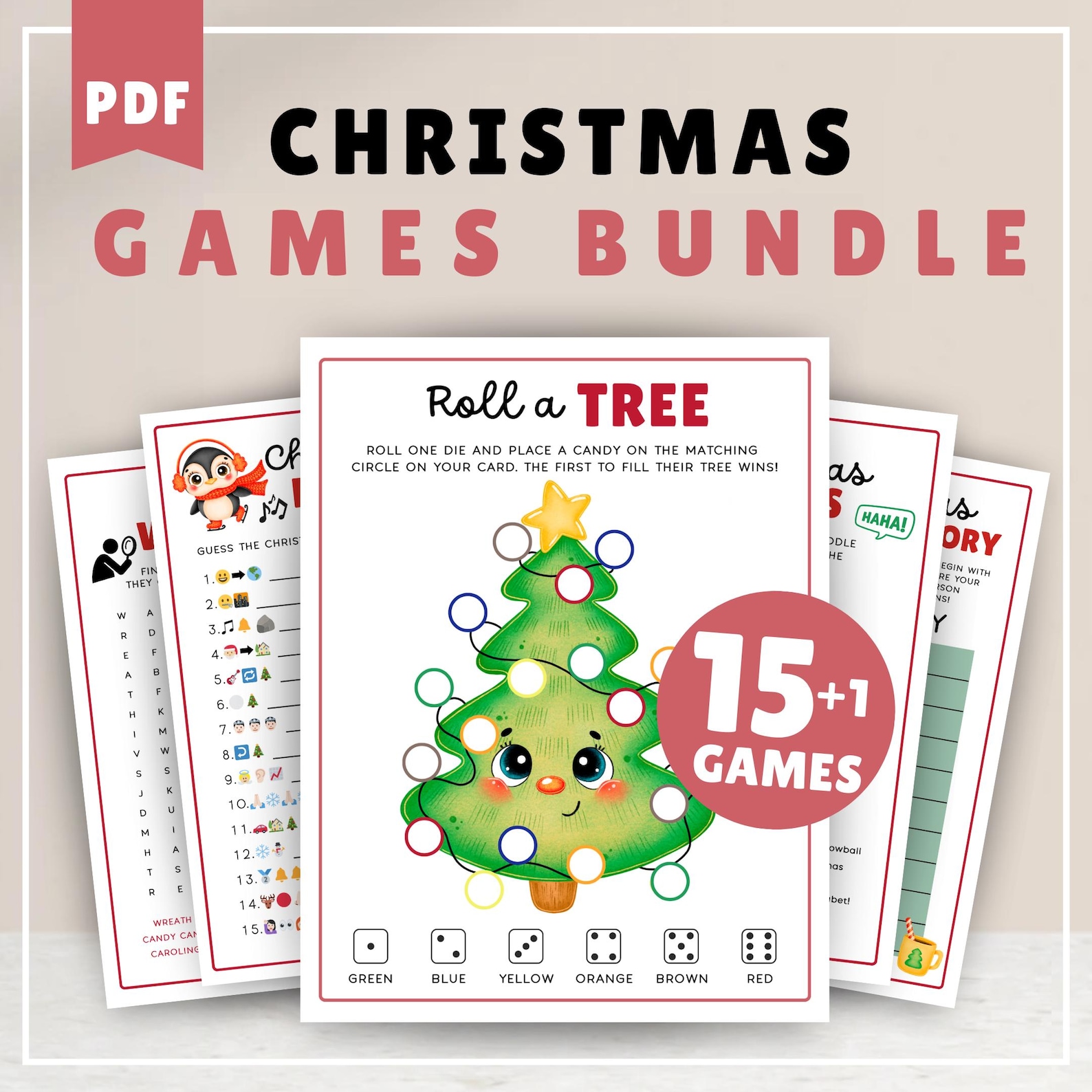Christmas Game Bundle for Christmas Party Games, Christmas Games ...