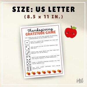 Gratitude Game Thanksgiving Game, Thanksgiving Party Gratitude Dice ...