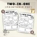 New Year’s Resolution Printable for Kids – Year in Review and Goals for ...