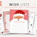 Christmas Wish List Christmas Printable Christmas Letter to Santa Wish ...
