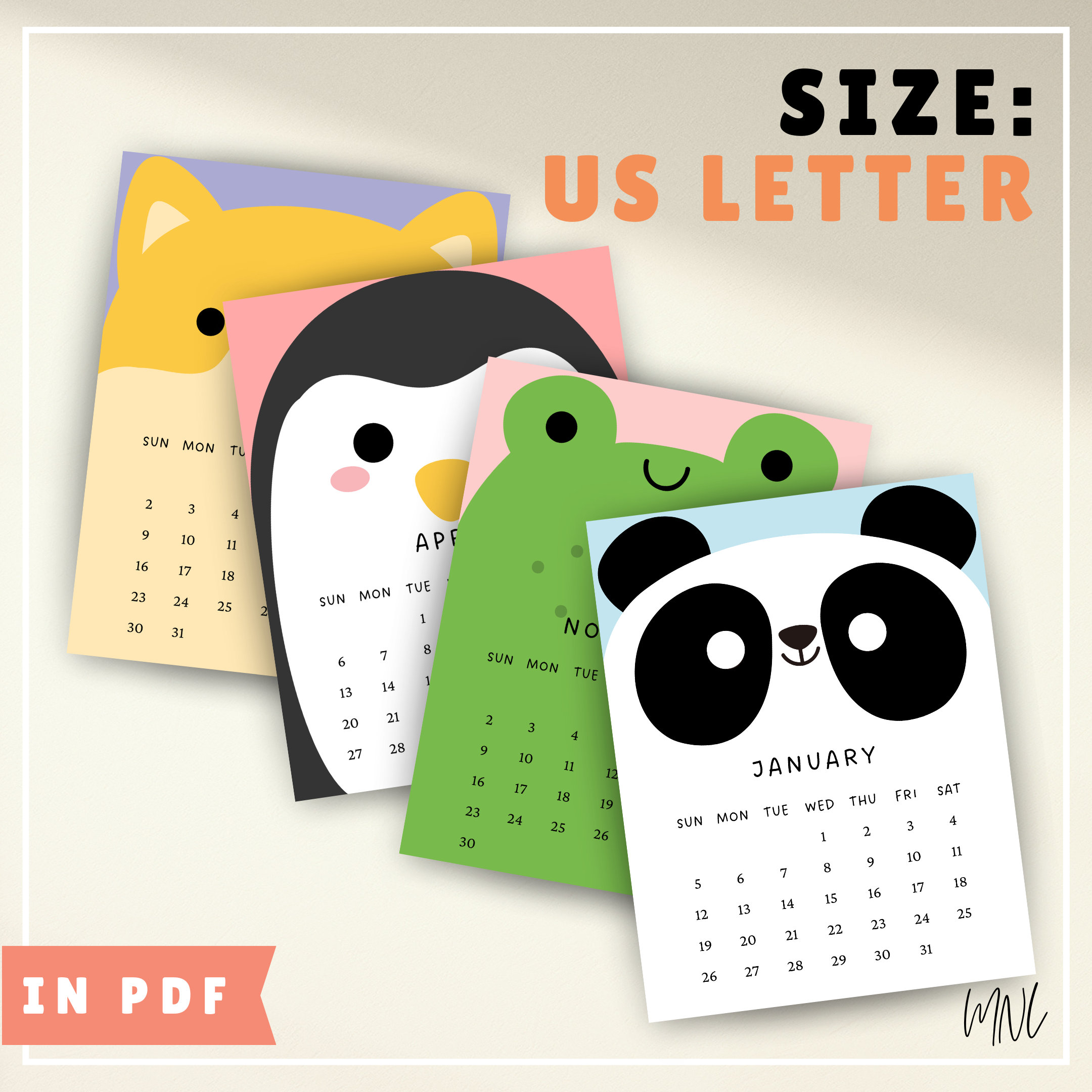 Printable Calendar 2025 for Kids Calendar 2025 Calendar Cute Calendar ...