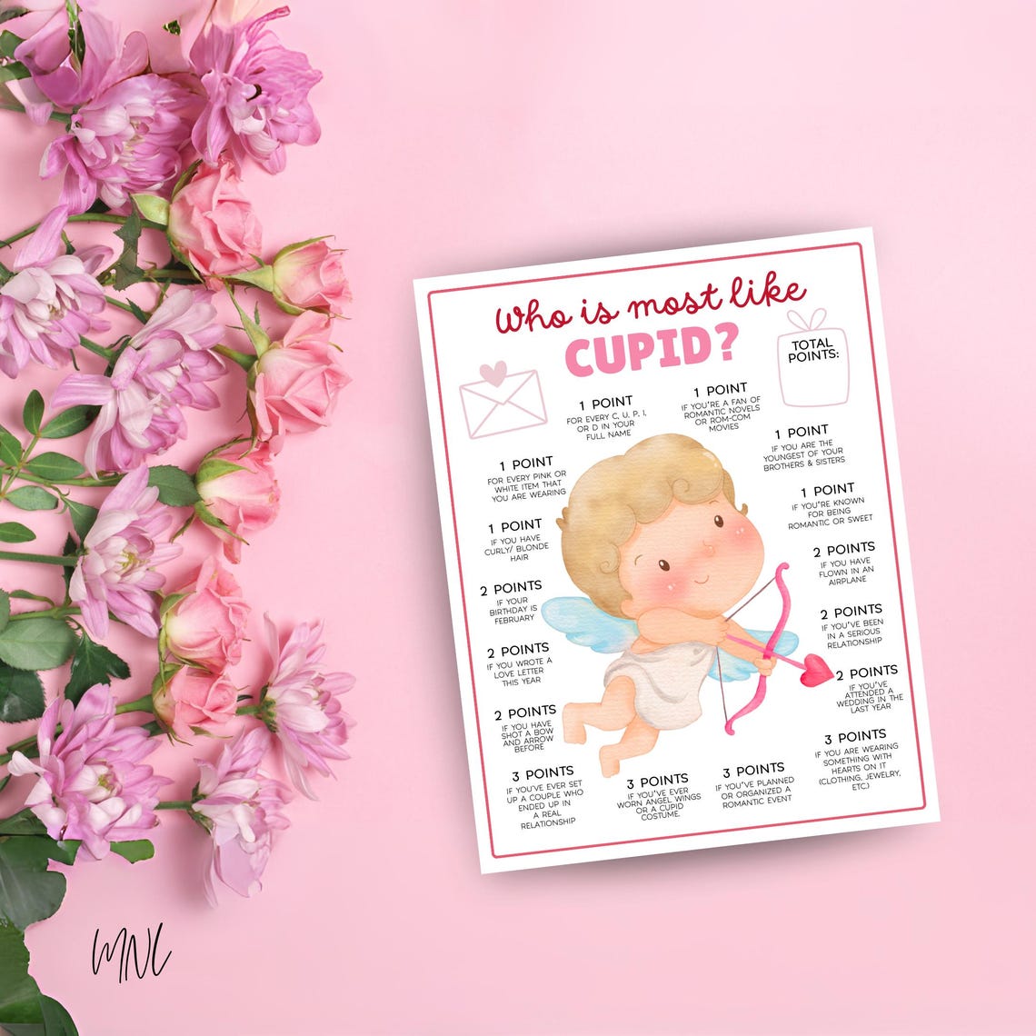 Who is Most Like Cupid Game for Valentine's Day Party Game, Coworker ...