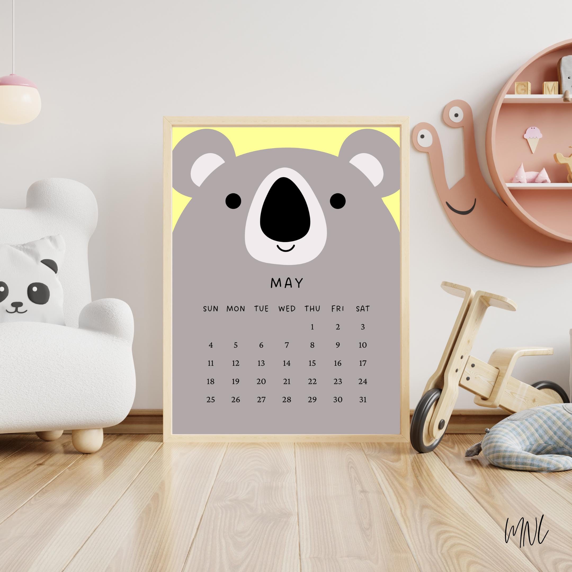 Printable Calendar 2025 for Kids Calendar 2025 Calendar Cute Calendar ...