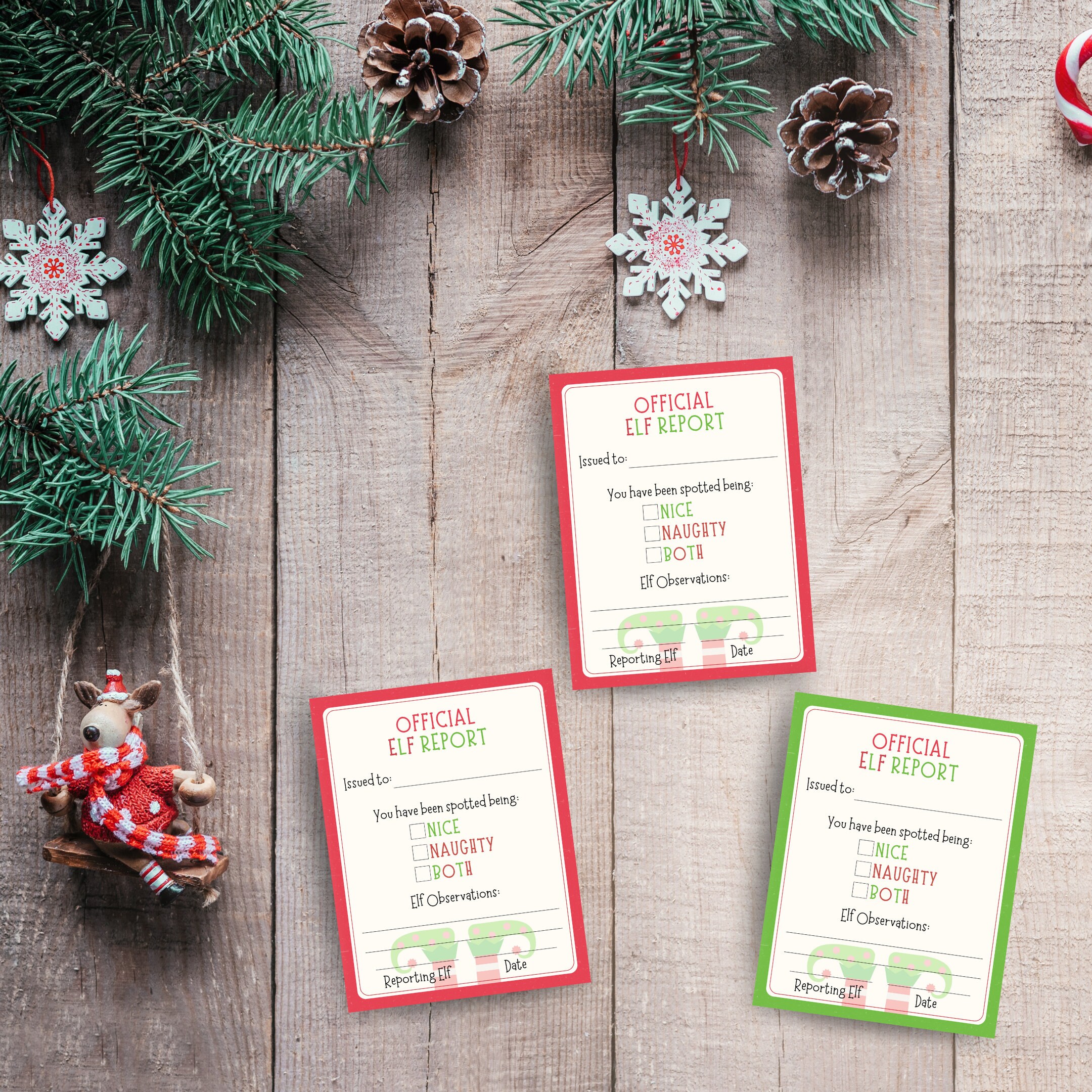 Elf Report Card From North Pole, Elf Letter Instant Download, Christmas ...