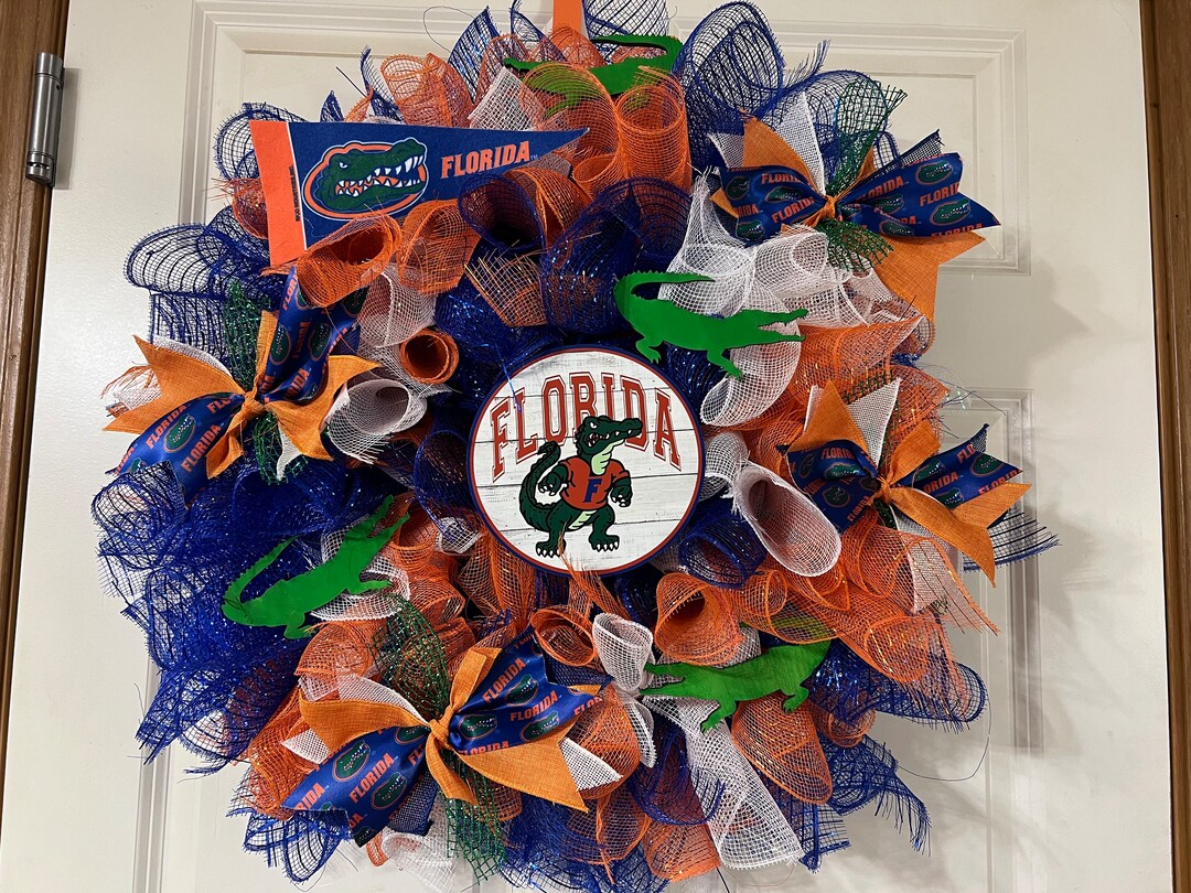 Florida Gators Mesh College Wreath 21” - Etsy