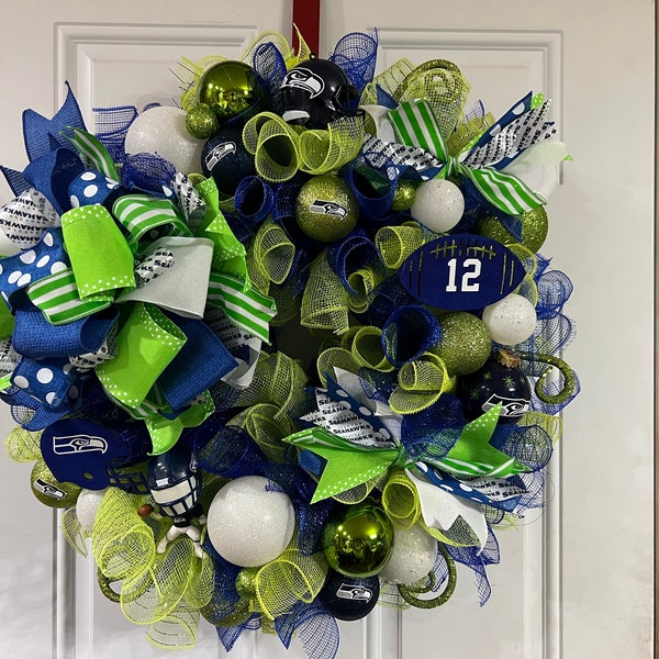 Seahawks Wreath - Etsy