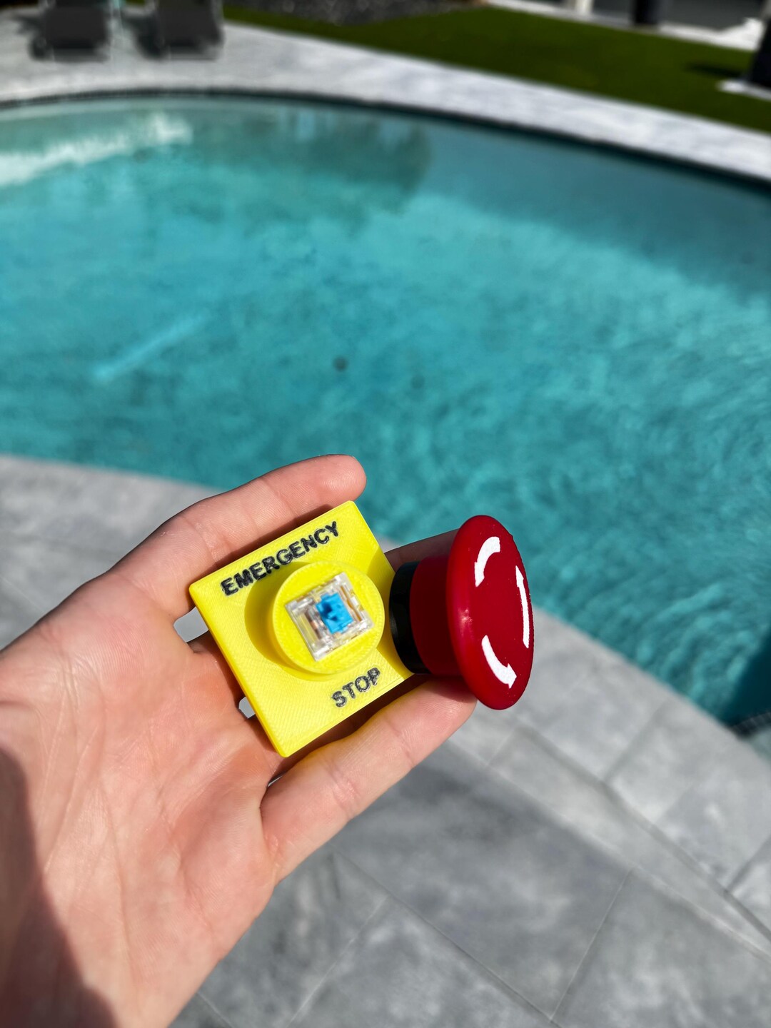 Custom 3D Printed Emergency Stop Button With Mechanical Switch – Fun ...