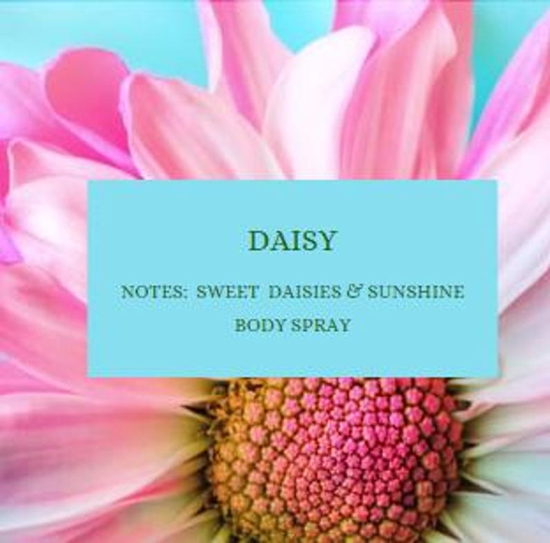 Daisy Body Mist Body Spray Hair Mist Room & Car Mist Linen Spray ...