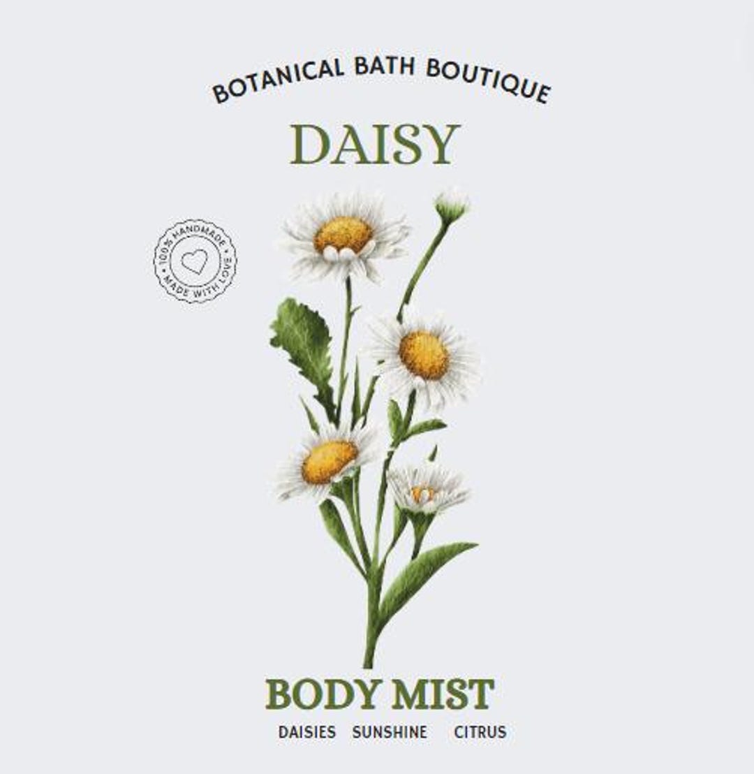 Daisy Luxury Body Mist Body Spray Hair Mist Room & Car Mist Linen Spray ...