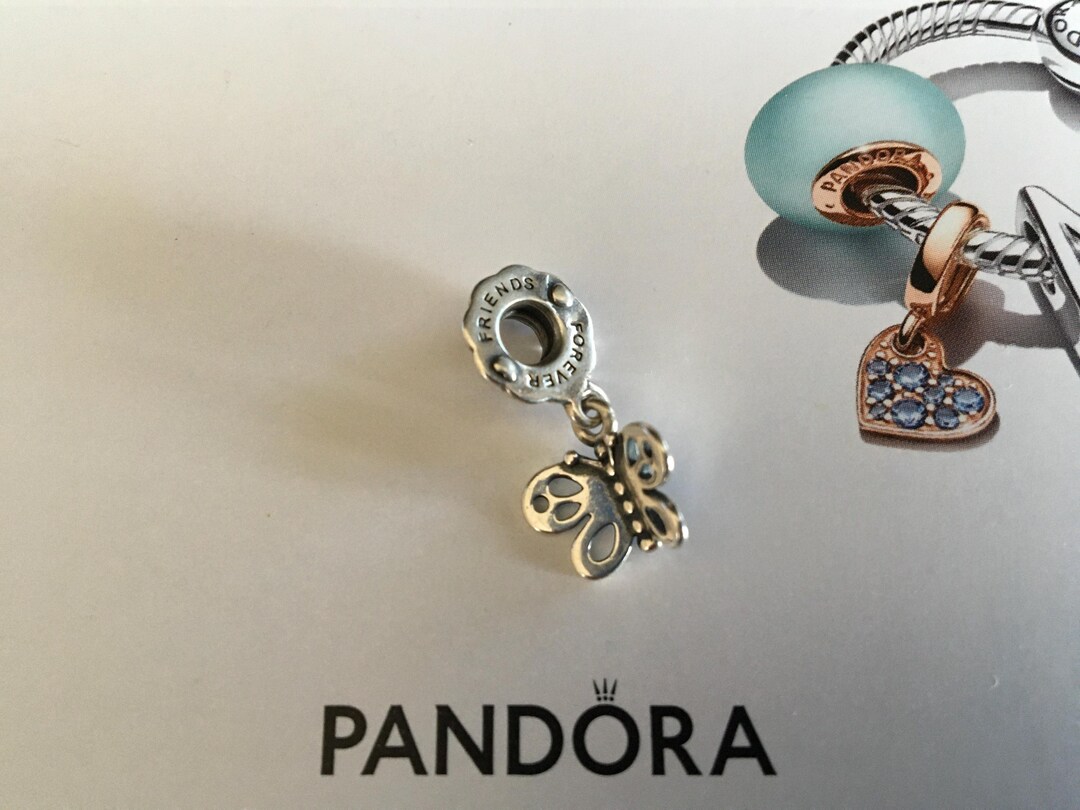 Authentic Pandora Friends Forever Charm Pre-loved Pandora Butterfly ...