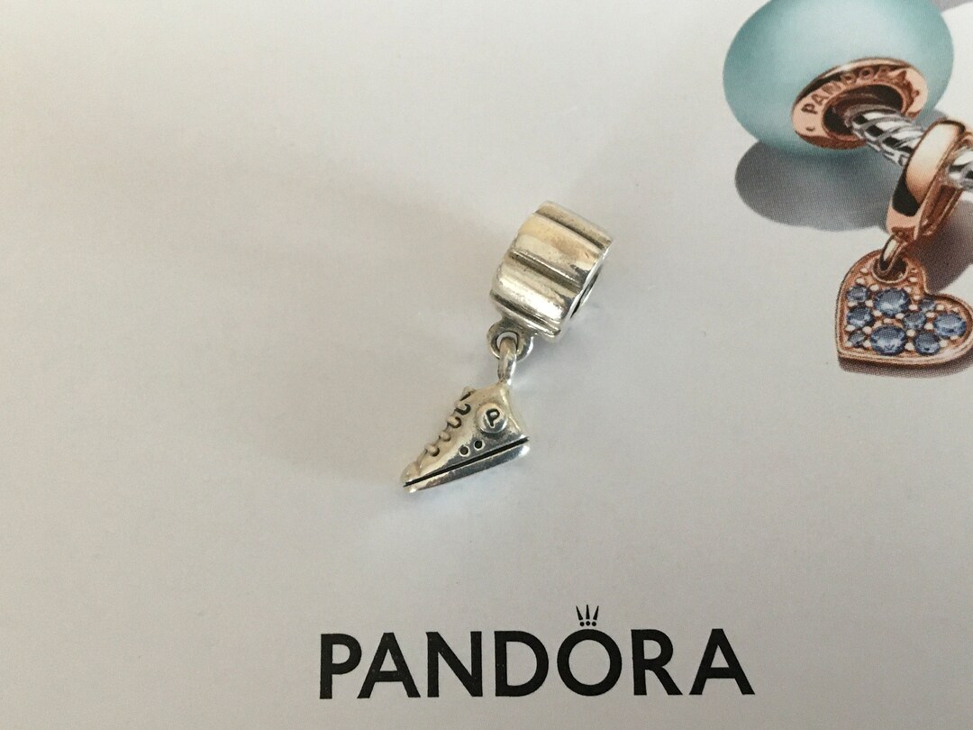 Authentic Pandora Charm Pre-loved Sneaker Shoe Pandora Dangle Charm ...