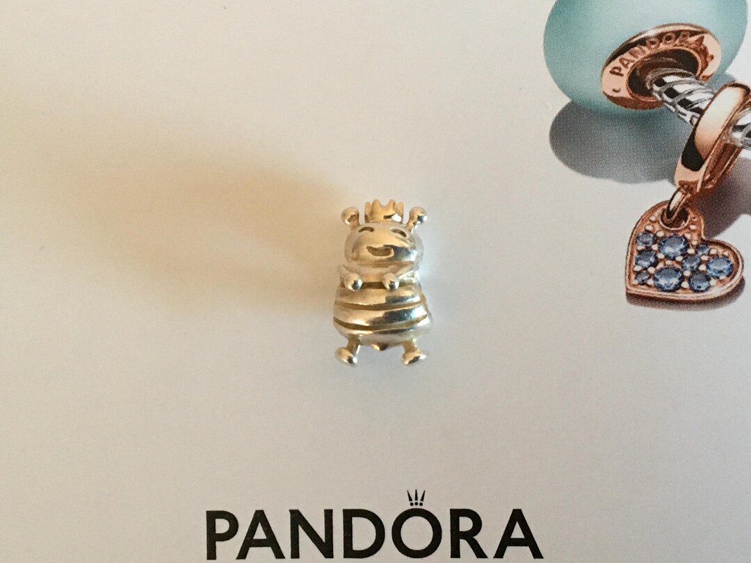 Authentic Pandora Queen Bee Charm Pre-loved Pandora Queen Bee Sterling ...