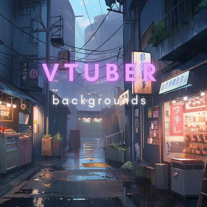 Tokyo Alleyway Vtuber Backgrounds for Stream - Etsy