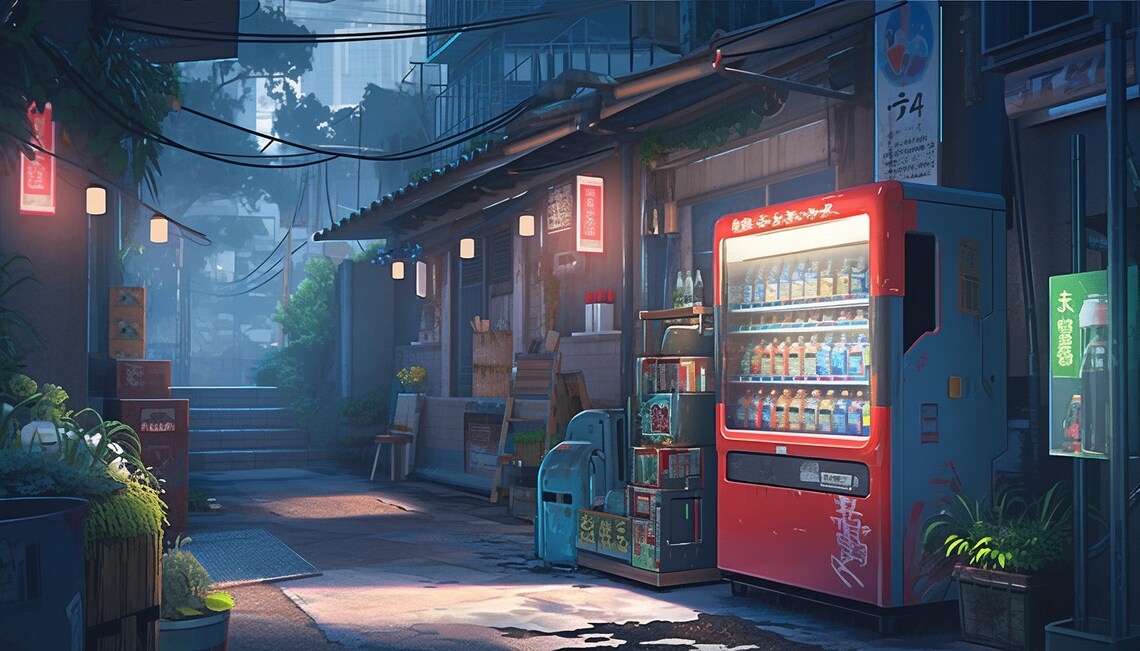 Tokyo Alleyway Vtuber Backgrounds for Stream - Etsy
