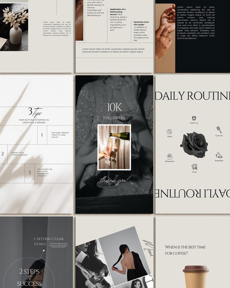 MONICA - Social Media Templates - Etsy