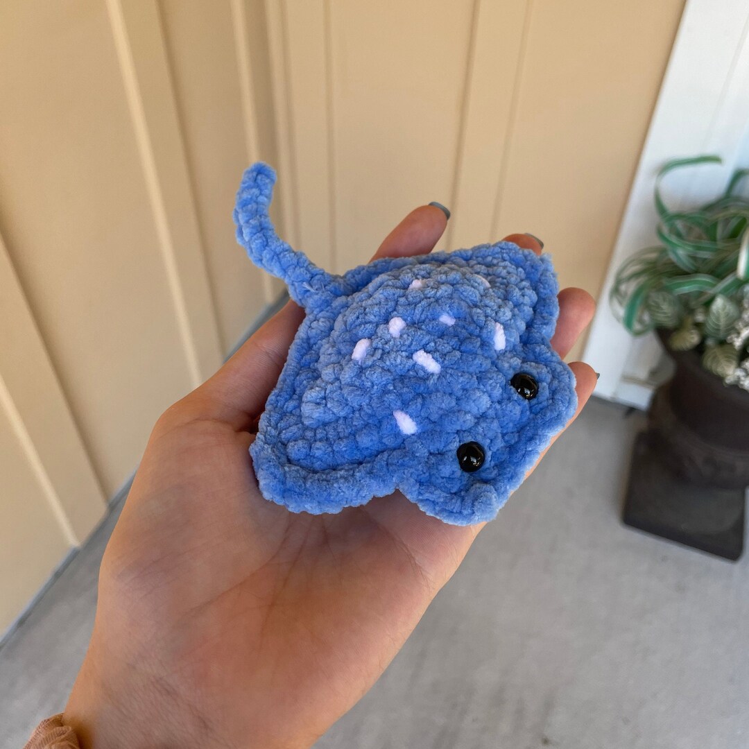 Crochet Mini Stingray, Handmade Stingray, Crochet Gift, Handmade Gift ...