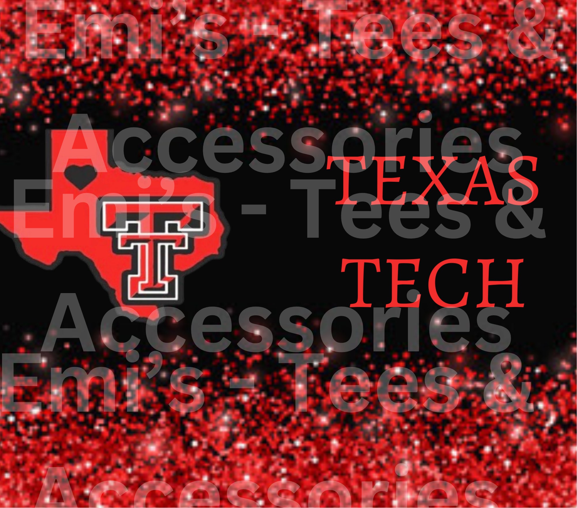 Texas Tech 20 Oz Skinny Tumbler Sublimation Design - Etsy