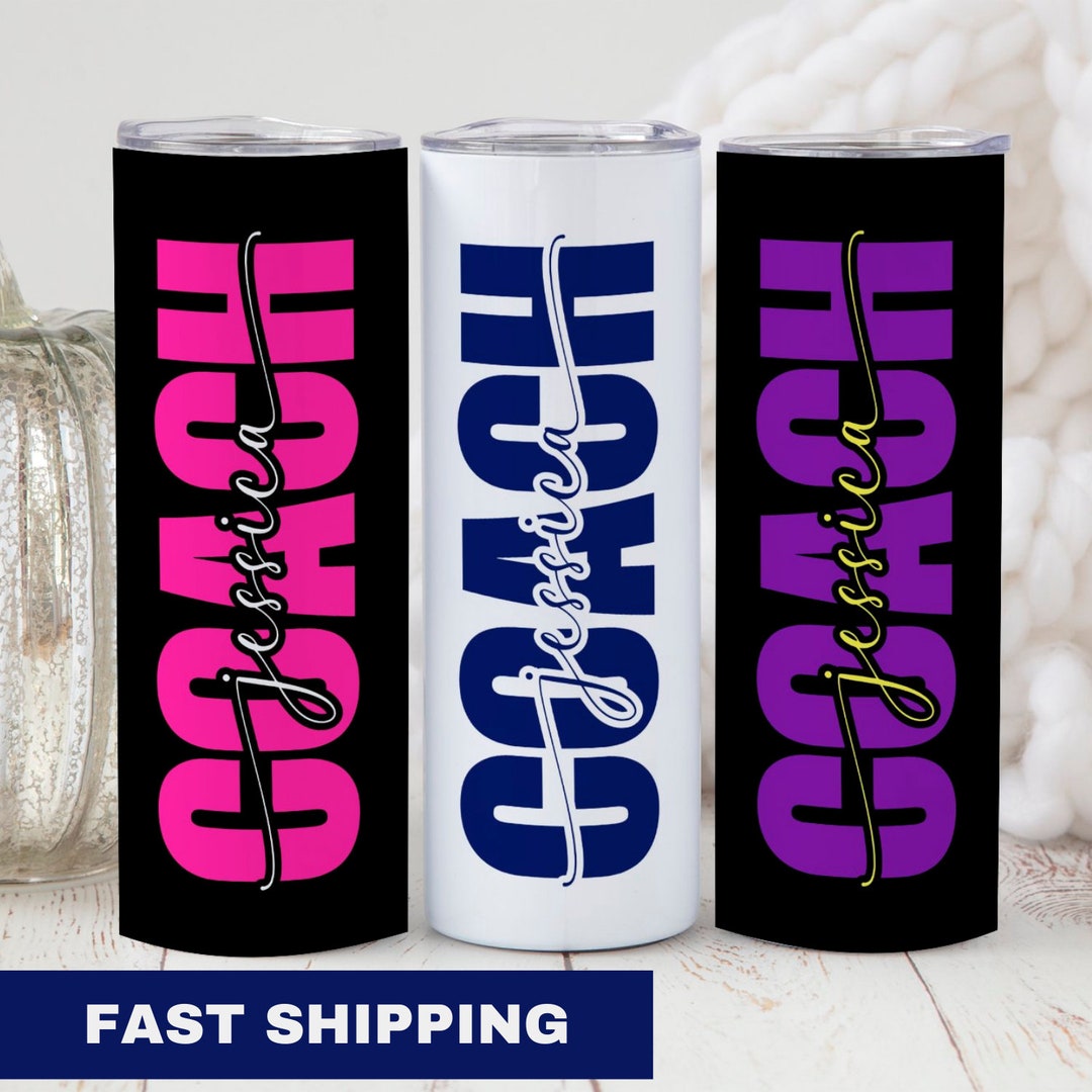 Cheer Coach Tumbler, Personalized Gift for Cheerleading Coach Gift ...