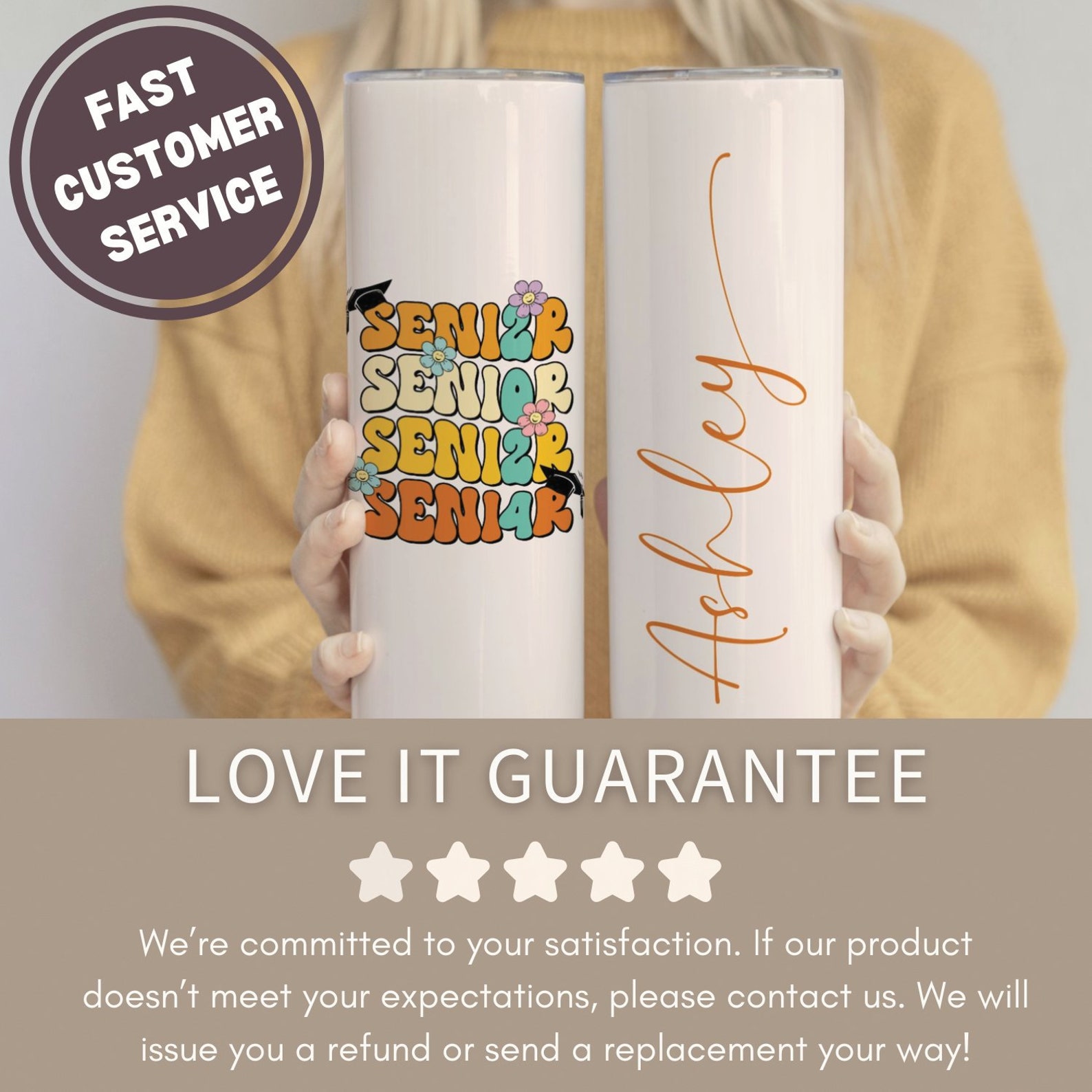 Senior Graduate Tumbler, Personalized Graduate Cup, Senior Graduation ...