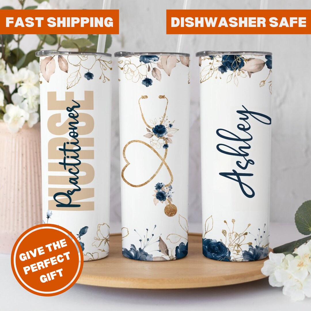 Nurse Practitioner Tumbler, Personalized Gift for Nurse Appreciation ...