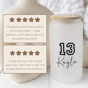 In My Soccer Era Soccer Team Glass Cup, Personalized Soccer Team Coffee ...